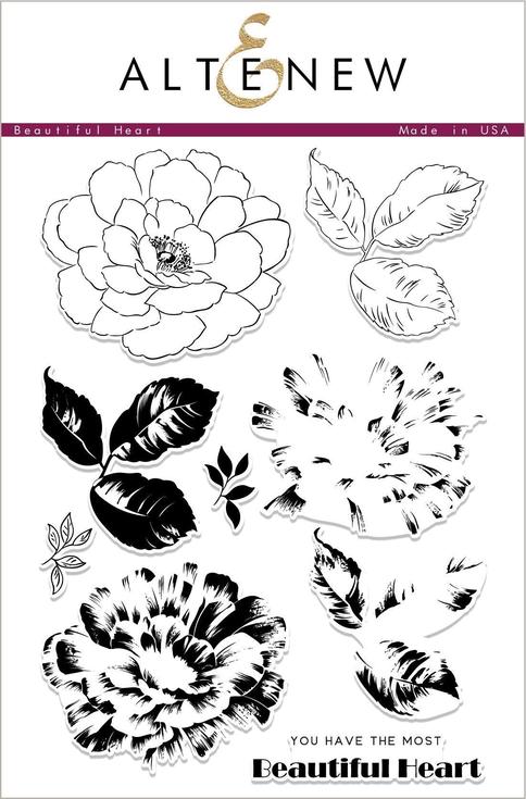 Altenew Beautiful Heart Stamp Set | Dragonfly Designs