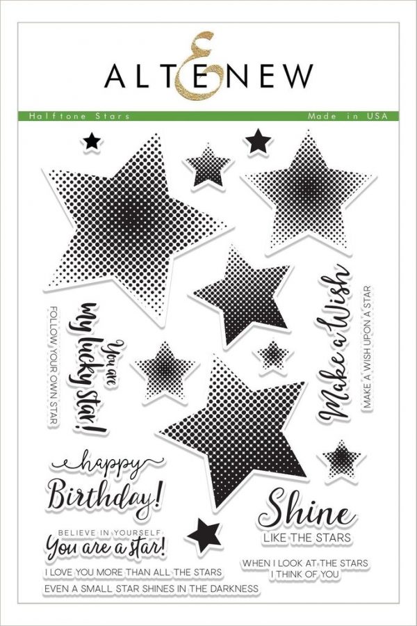 Altenew Halftone Stars Stamp Set | Dragonfly Designs