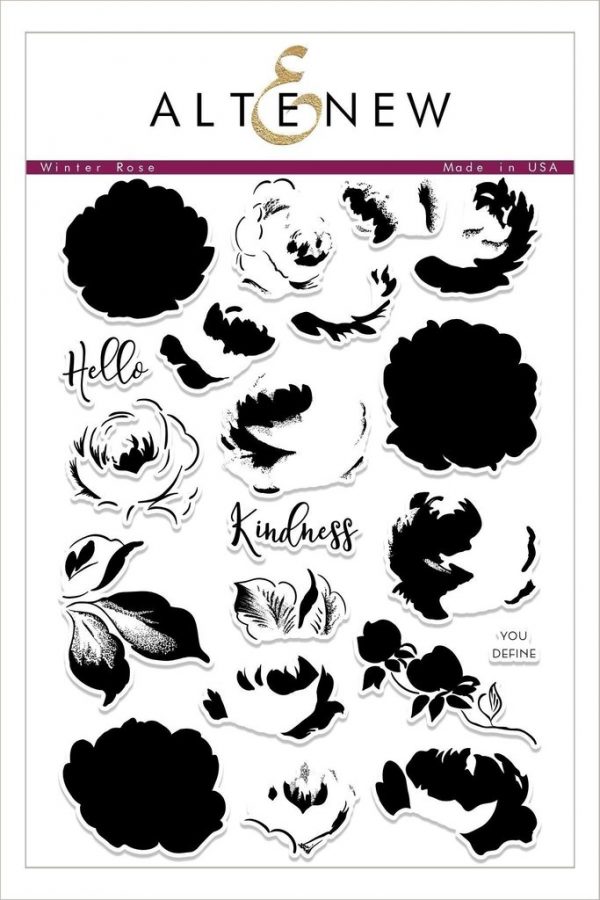 Altenew Winter Rose Stamp Set | Dragonfly Designs