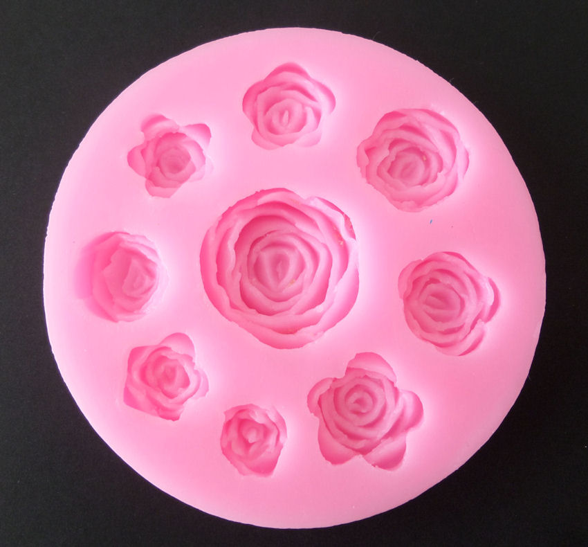 9 Roses Silicone Mould | Dragonfly Designs